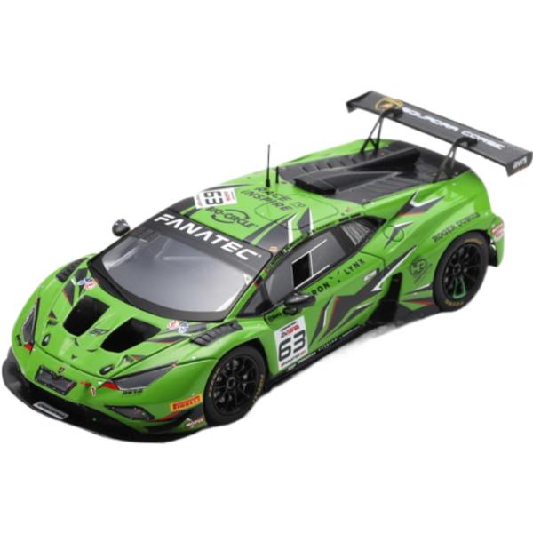 Lamborghini Huracan Gt3 Evo 2 チーム Iron Lynx 63 24H スパ 2023 A Caldarelli J Pepper M Bortolotti SB739/ Spark 1/43 ミニカー