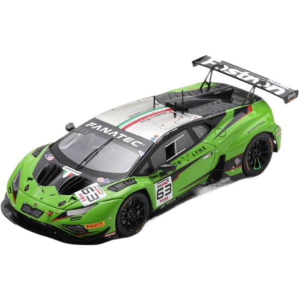 Lamborghini Huracan Gt3 Evo2 5.2L V10 チーム Iron Lynx 63 24H スパ 2024 Matteo Cairoli Andrea Caldarelli Mirko Bortolotti SB8...