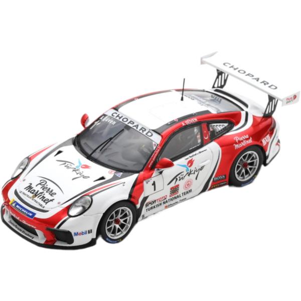 Porsche 911 991 Gt3 Cup 1 Carrera Cup France Champion 2019 A Guven White Red SF108/ Spark 1/43 ミニカー