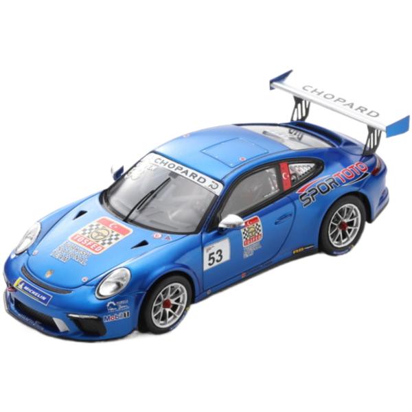 Porsche 911 991 #53 Porsche Carrera Cup France チャンピオン 2018 A Guven ブルー/ Spark 1/43 ミニカー
