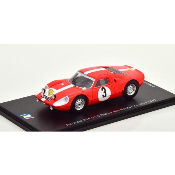 Porsche 904 カレラ GTS No.3 ラリーデルートデュノール Dumouseau/Roques 1967 限定300個/ Spark 1/43 ミニカー