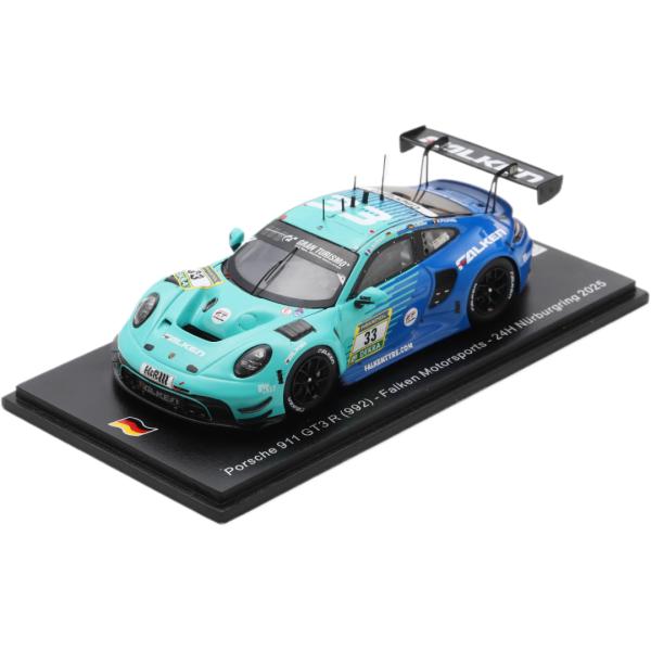 Porsche 911 992 GT3 R Falken #33 24H Nuerburgring 2025 Andlauer Menzel Mueller Picariello / Spark 1/43 ミニカー