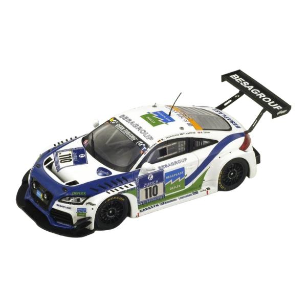 アウディ TT RS #110 ホワイト ブルー グリーン ニュルブルクリンク24時間 2014 F.Kovac M.Tschornia F.Lestrup K.Thiim / S