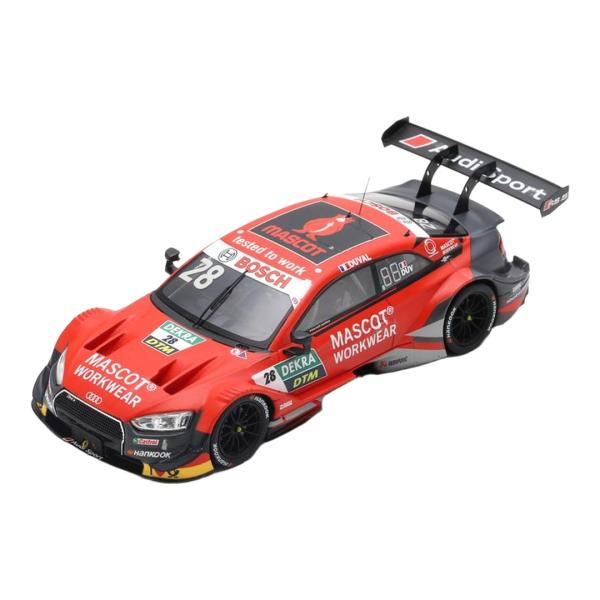 アウディ RS5 アウディスポーツ チームフェニックス #28 DTM 2019 レッド L.Duval / Spark 1/43 ミニカー
