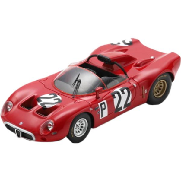 Alfa Romeo T33 22 1000Km Nurburgring 1967 Roberto Bussinello Teodoro Zeccoli Andrea De Adamich Nanni Galli SG816/ Spark ...