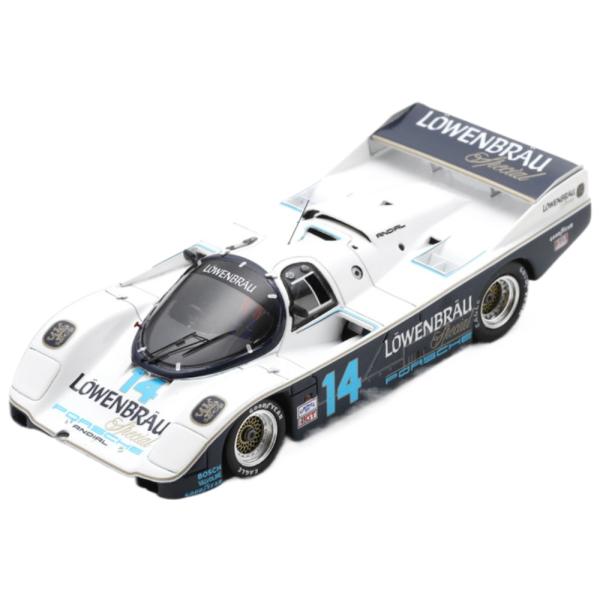 Porsche 962 #14 ウィナー Imsa Double 3H Watkins Glen 1984 A Holbert B Bell J Adams ホワイト ブルー/ Spark 1/43 ミニカー