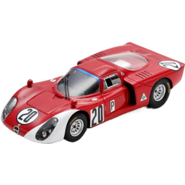 Alfa Romeo T33.2 チーム Autodelta Spa 20 24H Daytona 1968 Udo Schutz Nino Vaccarella US244/ Spark 1/43 ミニカー