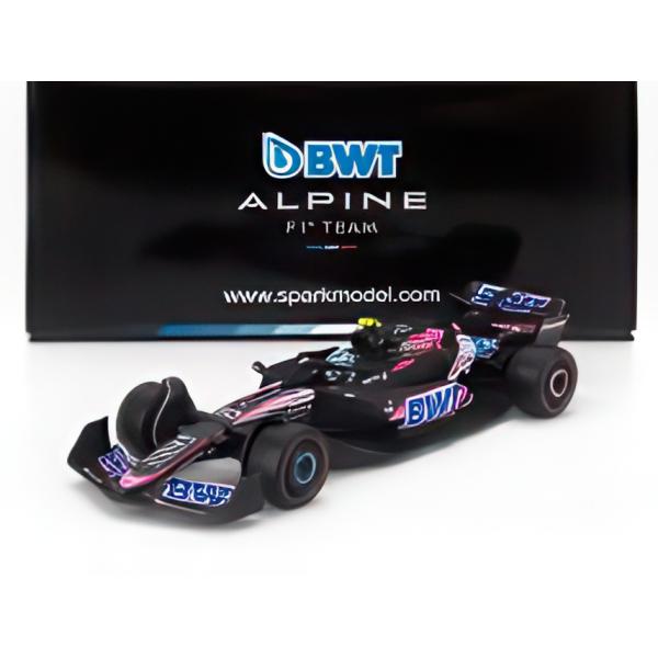 ALPINE F1 A524 チーム BWT アルピーヌ N 10 シーズン 2024 ピエール・ガスリー ブラック ブルー ピンク/ Spark 1/64 ミニカー