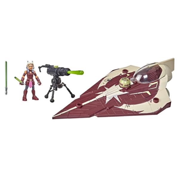 STAR WARS Mission Fleet Ahsoka Tano Delta-7 Jedi Starfighter 2.5インチ フィギュア &amp; ビークル (F3790)
