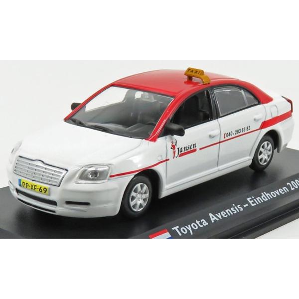 TOYOTAトヨタ AVENSISアベンシス タクシー EINDHOVEN 2003 ホワイト レッド TAXI-COLLECTION-CENTAURIA / EDICOLA 1/43 ミニカー
