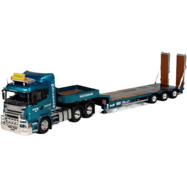 Waterson Scania R Goldhofer 低床トレーラー トレーラー / Tekno 1/50 建設機械模型 工事車両
