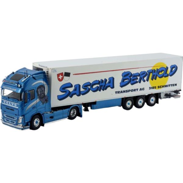 Sascha Berthold Volvo FH04 Globetrotter XL 冷蔵トレーラー トレーラー / Tekno 1/50 建設機械模型 工事車両