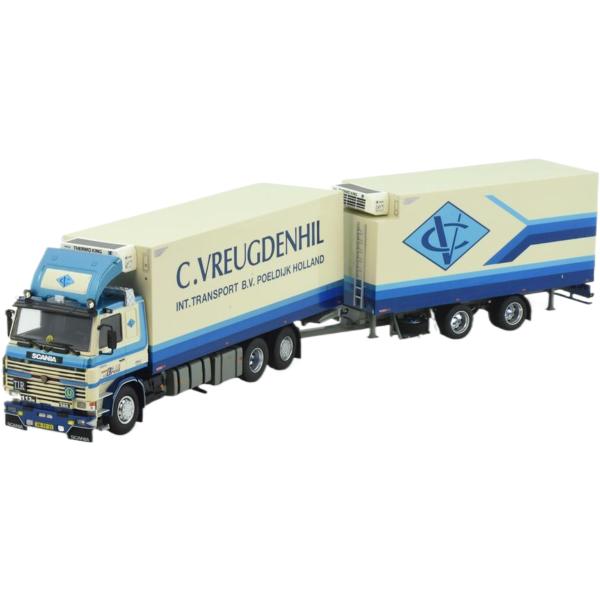 C. Vreugdenhil Scaniaスカニア 113 reefer trailer冷蔵トレーラー トラック 模型 /Tekno 1/50