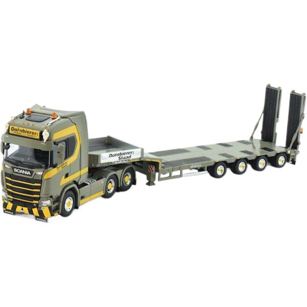 Dornbierer Scania Next Gen S770 ローローダー トレーラー / Tekno 1/50 建設機械模型 工事車両
