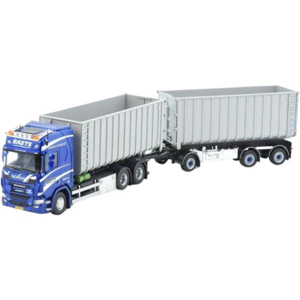 Baets Scania Next Gen R530 フックリフトコンテナトラック・トレーラー トレーラー / Tekno 1/50 建設機械模型 工事車両