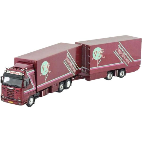 Jaap Rietveld Scania 3シリーズ Streamline ボックストラック・トレーラー トレーラー / Tekno 1/50 建設機械模型 工事車両