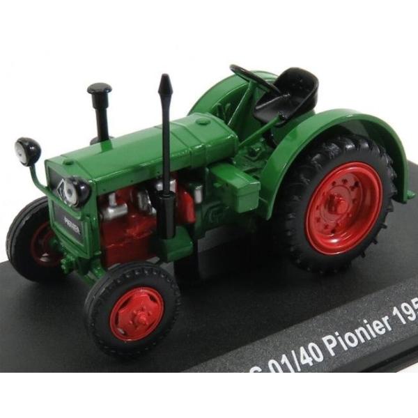 IFAイファ RS 01/40 PIONERパイオニア トラクター 1950 グリーン レッド TRACTOR-HACHETTE-COLLECTION - FARM TOYS / EDICOLA 1/43 ミニカー