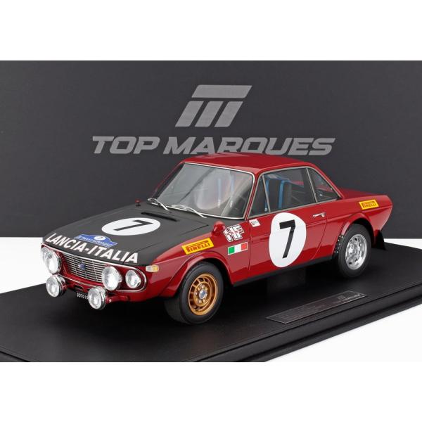 LANCIA FULVIA HF 1600 N7 アクロポリスラリー2位 1972 シモランピネン ボーレイニッケ レッドホワイト/ TOPMARQUES COLLECTION 1/12 ミニカー