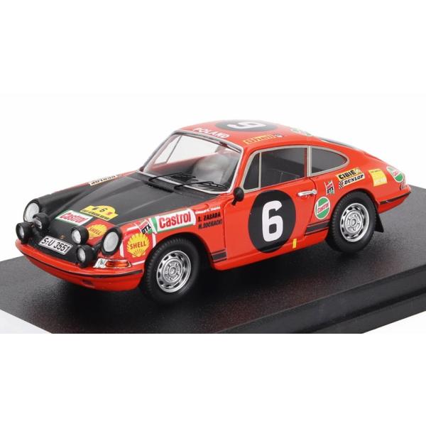 PORSCHE 911S N6 東アフリカサファリラリー 1970 S.ザサダ M.ソハツキ レッドブラック/ Trofeu 1/43 モデルキットプラモデル