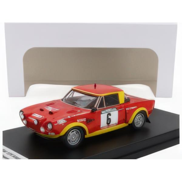 FIAT - 124 ABARTH (night version) N 6 RALLY PORTUGAL 1975 ALCIDE PAGANELLI - NINI RUSSO - RED YELLOW/Trofeu 1/43ミニカー 150台限定