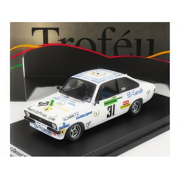 FORD ENGLAND ESCORT MKII RS 2000 N 31 2nd RALLY VILA DO CONDE 1981 F.GASPAR WHITE/TROFEU 1/43ミニカー