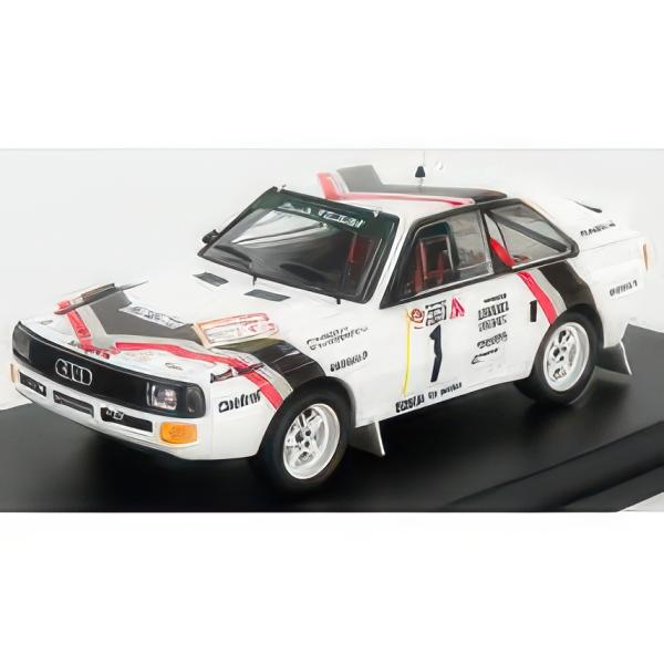 AUDI QUATTRO SPORT N 1 WINNER RALLY STADTE 1984 START RACE VERSION W.ROHRL C.GEISTDORFER WHITE/TROFEU 1/43ミニカー