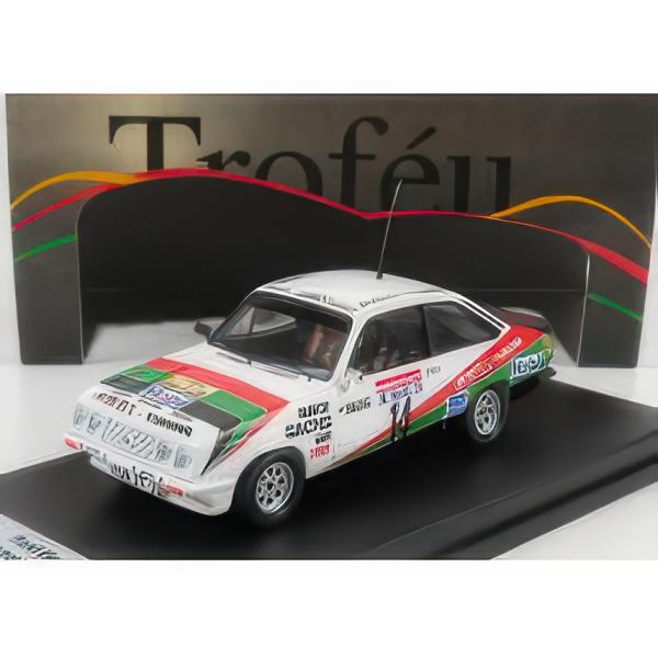 FORD ENGLAND ESCORT MKII RS 2000 N 14 RALLY HUNSRUCK 1984 M.WERNER M.FELTZ WHITE RED GREEN/TROFEU 1/43ミニカー