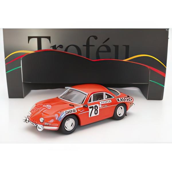 RENAULT  ALPINE A110 N 78 RALLY MONTECARLO 1975 F.VON DER LEYEN  P.DIEKMANN  DARK ORANGE/Trofeu 1/43ミニカー
