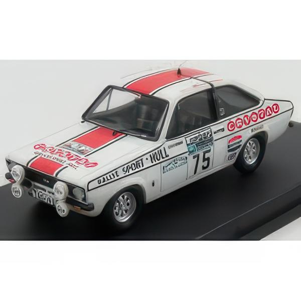 FORD ENGLAND ESCORT MKII N 75 RAC RALLY 1977 M.JACKSON S.HOWARD WHITE RED/TROFEU 1/43ミニカー