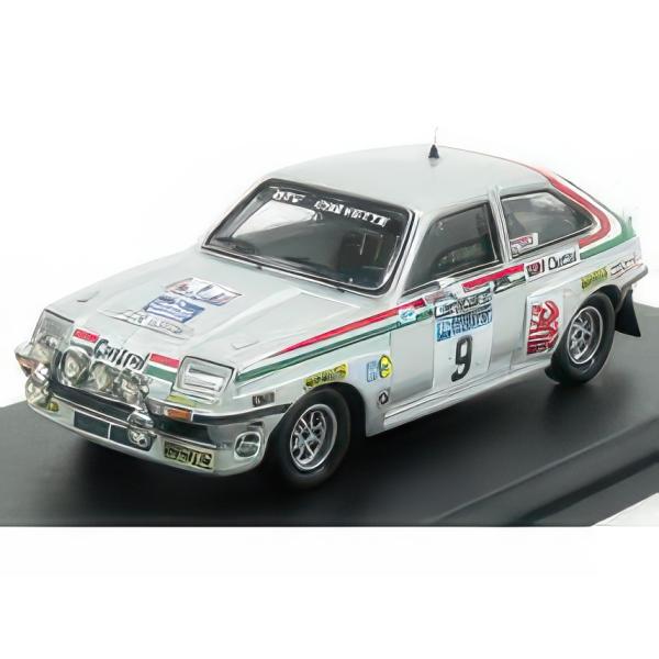 VAUXHALL CHEVETTE HSR (night version) N 9 RALLY RAC LOMBARD 1980 PENTTI AIRIKKALA RISTO VIRTANEN SILVER/TROFEU 1/43ミニカー