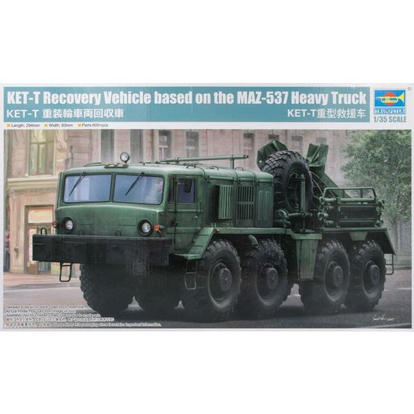 KET-T Recovery Vehicle Based on MAZ-537 Heavy Truck 組み立てプラモキット模型 ミリタリー /Trumpeter 1/35