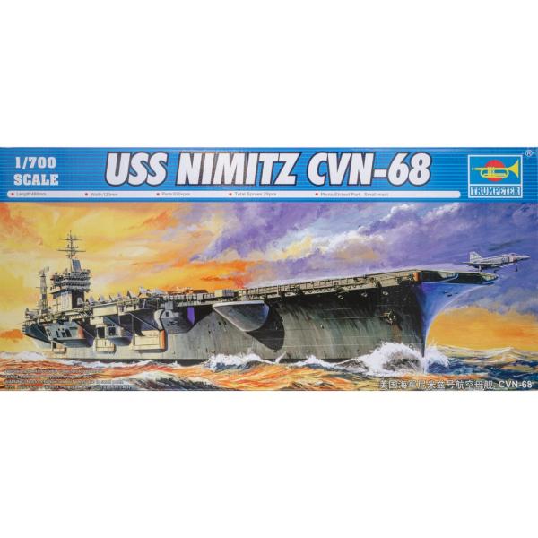 American Aircraft Carrier USS Nimitz CVN 68 Early 1976 1977 組み立てプラモキット模型 /Trumpeterトランペッター 1/700