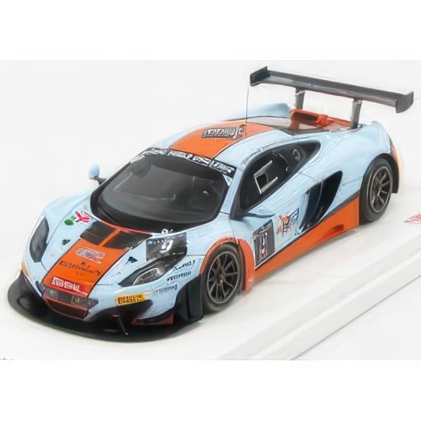 McLAREN MP412C GT3 TEAM GULF RACING N 9 24h SPA 2013 WAINWRIGHT MEYRICK HALL MULLEN LIGHT BLUE ORANGE/TRUESCALE 1/43ミニカー