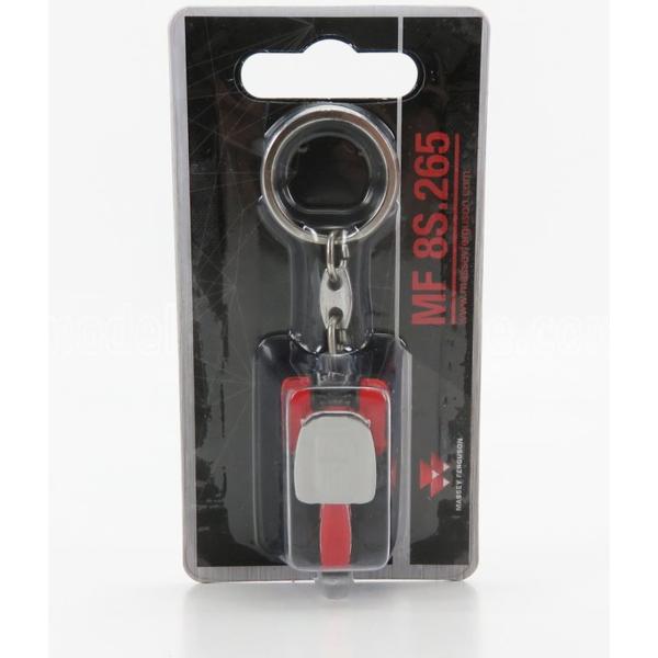 MASSEY FERGUSON キーリング MF 8S.265 トラクター 2018 レッド グレー/ Univrsal Hobbies 1/87 農業機械ミニカー