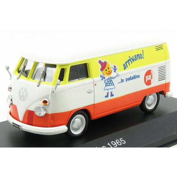 VOLKSWAGENフォルクスワーゲン T1 C バン PAIパイ ARRIVANO LE PATATINE 1965 ホワイト オレンジ イエロー VEICOLI-COMMERCIALI-D'EPOCA-EAGLEMOSS / EDICO...