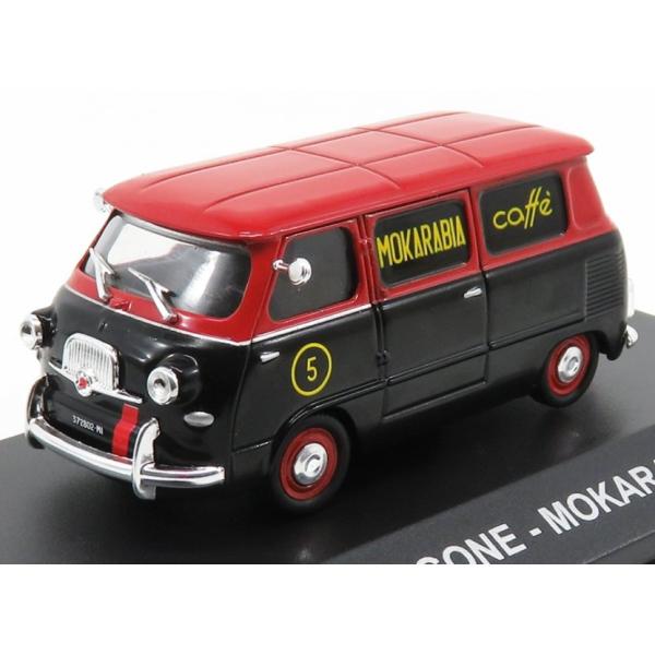FIATフィアット 600 CORIASCO MULTIPLAムルティプラ MOKARABIA CAFFEモカラビア カフェ 1958 ブラック レッド VEICOLI-COMMERCIALI-D'EPOCA-EAGLEMOSS / EDI...
