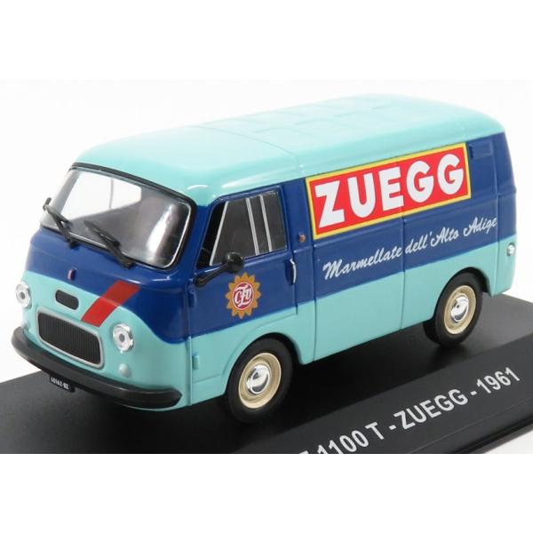 FIATフィアット 1100T バン ZUEGGツエッグ 1961 ライトブルー ブルー VEICOLI-COMMERCIALI-D'EPOCA-EAGLEMOSS / EDICOLA 1/43 ミニカー
