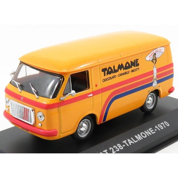 FIATフィアット 238 バン TALMONEタルモーネ 1970 イエロー レッド VEICOLI-COMMERCIALI-D'EPOCA-EAGLEMOSS / EDICOLA 1/43 ミニカー