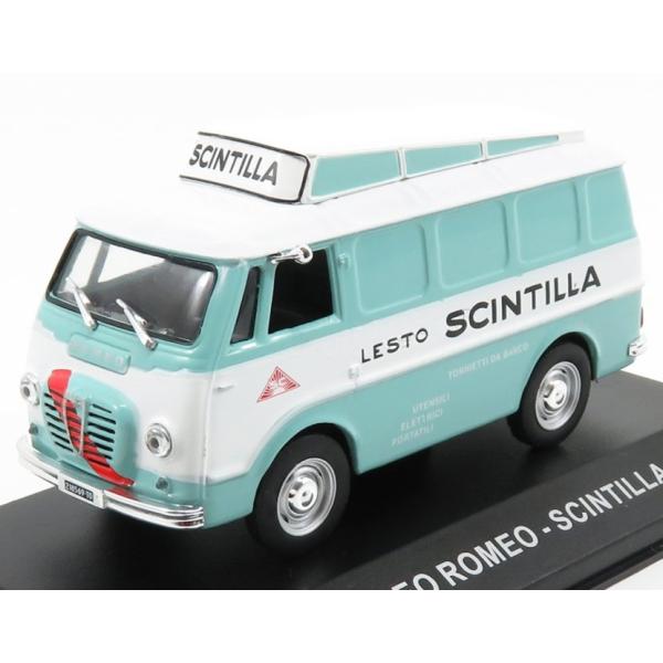 ALFA ROMEOアルファロメオ ROMEOロメオ バン SCINTILLAシンティラ 1956 ライトグリーン ホワイト VEICOLI-COMMERCIALI-D'EPOCA-EAGLEMOSS / EDICOLA 1/43 ミニカー