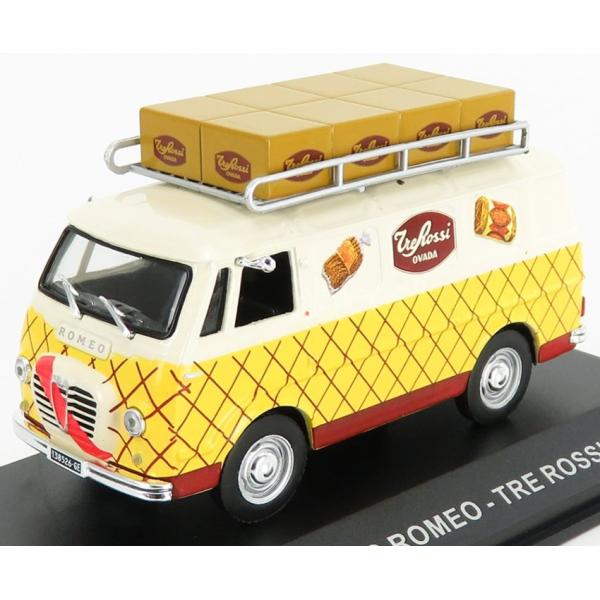 ALFA ROMEOアルファロメオ ROMEO 1 バン TRE ROSSI 1960 クリームイエロー VEICOLI-COMMERCIALI-D'EPOCA-EAGLEMOSS / EDICOLA 1/43 ミニカー