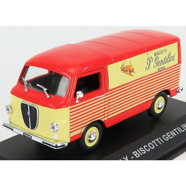 LANCIAランチア JOLLY バン BISCOTTI GENTILINI 1962 オレンジイエロー VEICOLI-COMMERCIALI-D'EPOCA-EAGLEMOSS PUBBLICITARI / EDICOLA 1/43 ミニカー