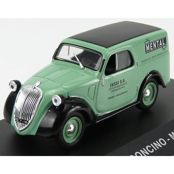 FIATフィアット 500A FURGONCINO バン MENTAL 1953 ライトグリーンブラック VEICOLI-COMMERCIALI-D'EPOCA-EAGLEMOSS PUBBLICITARI / EDICOLA 1/43 ミニカー