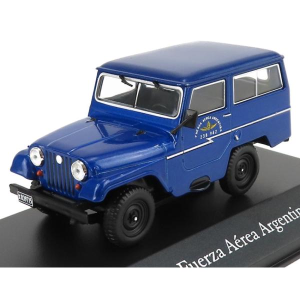 IKA JEEPジープ アルゼンチン空軍 警察 1964 ブルー VEH?CULOS-INOLVIDABLES-DE-REPARTO-Y-SERVICIO-ARGENTINA-SALVAT / EDICOLA 1/43 ミニカー