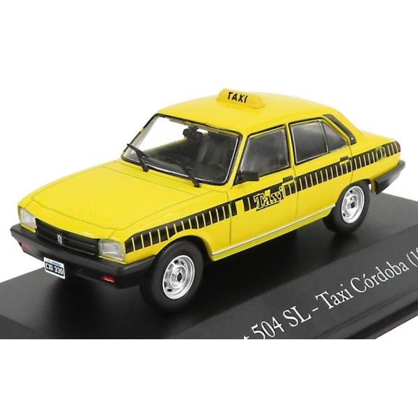 PEUGEOTプジョー 504 SL タクシー コルドバ 1999 イエローブラック VEH?CULOS-INOLVIDABLES-DE-REPARTO-Y-SERVICIO-ARGENTINA-SALVAT / EDICOLA 1/43 ...