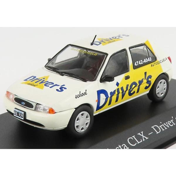 FORDフォード ENGLAND フィエスタ CLX DRIVER'S 1997 ホワイトイエロー VEH?CULOS-INOLVIDABLES-DE-REPARTO-Y-SERVICIO-ARGENTINA-SALVAT / EDICOL...