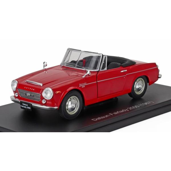 DATSUNダットサン FAIRLADYフェアレディ 2000 CABRIOLETカブリオレ 1967 レッド HACHETTE-JAPANESE-CAR-COLLECTION / EDICOLA 1/24 ミニカー