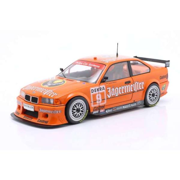 1993 BMW E36 クーペ #9 A Hahne イェーガーマイスター DTM オレンジ/ Werk83  1/18 ミニカー