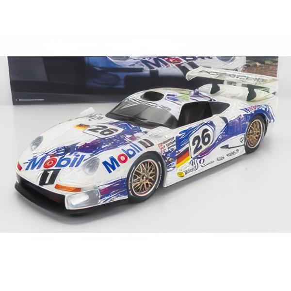 PORSCHE 911 GT1 3.2L TURBO TEAM PORSCHE AG MOBIL1 N 26 3rd 24h LE MANS 1996 Y.DALMAS K.WENDLINGER S.GOODYEAR WHITE BLUE/...