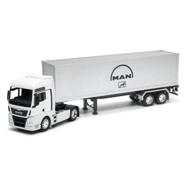MAN TGX XXL トラクター &amp; トレーラー クリーム トラック 働く車 1/32 / WELLY 1/32 ミニカー