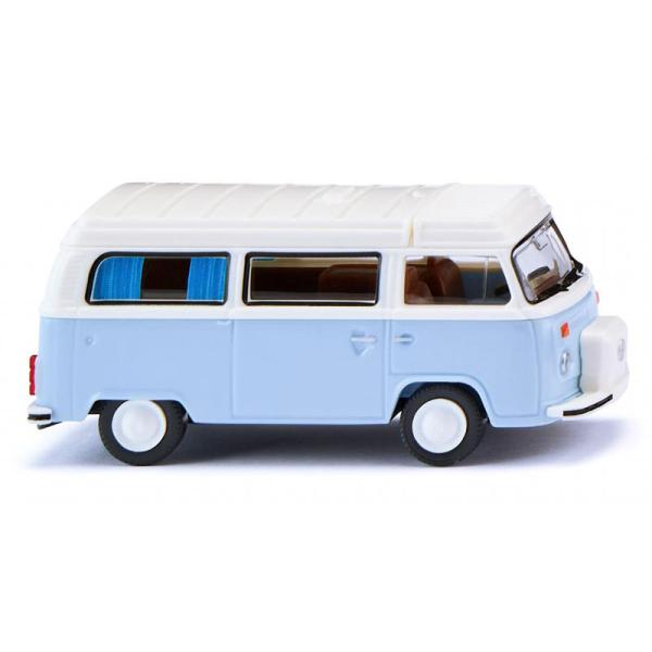 1972-79 Volkswagen タイプ2 キャンピングカー ライトブルー &amp; ホワイト ミニカー / WIKING 1/87